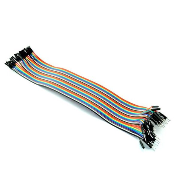 KIT DE 40 CABLES ARDUINO 30CM DE LONGITUD MACHO-HEMBRA DUPONT - JUMPER ...