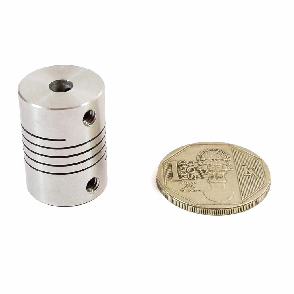 ACOPLE FLEXIBLE 4*8MM PARA MOTOR A PASOS - Electrostore